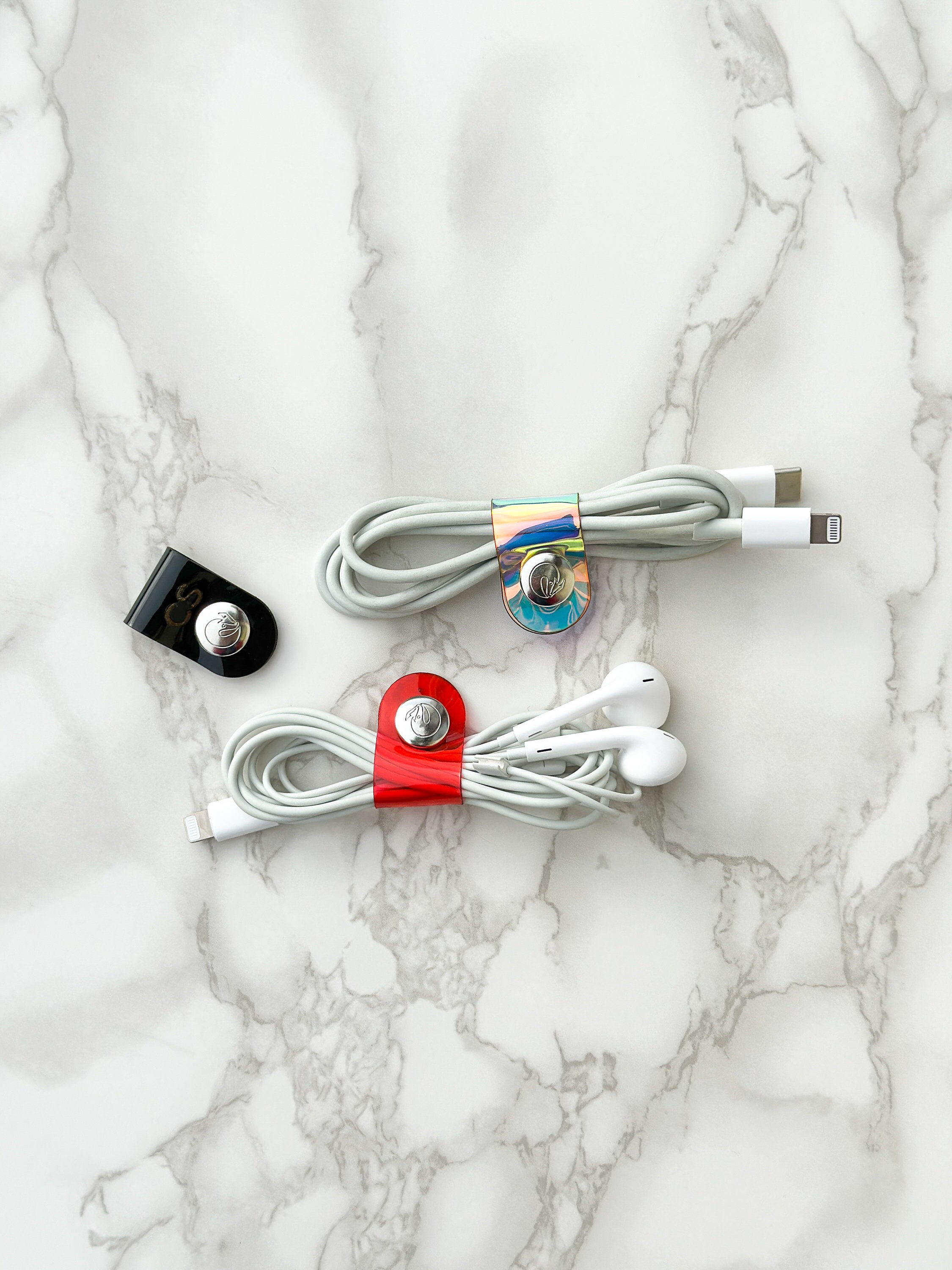 Personalized Earbud Organizer, Earbud Holder, Cable Clips, Cord Holder ...