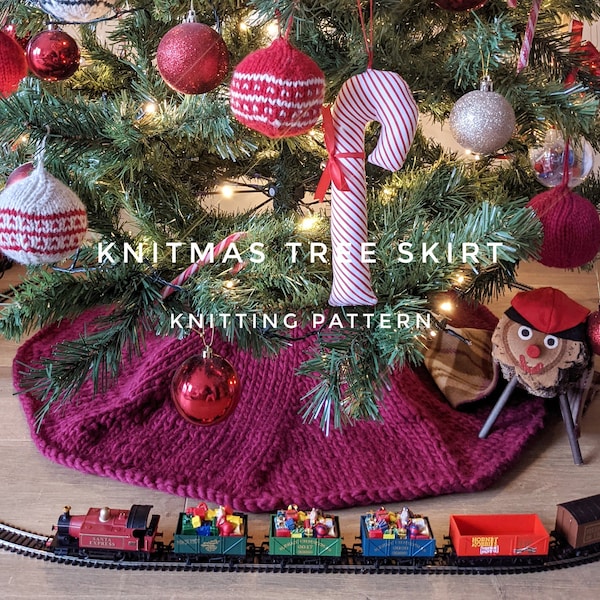 Knit Tree Skirt - Etsy