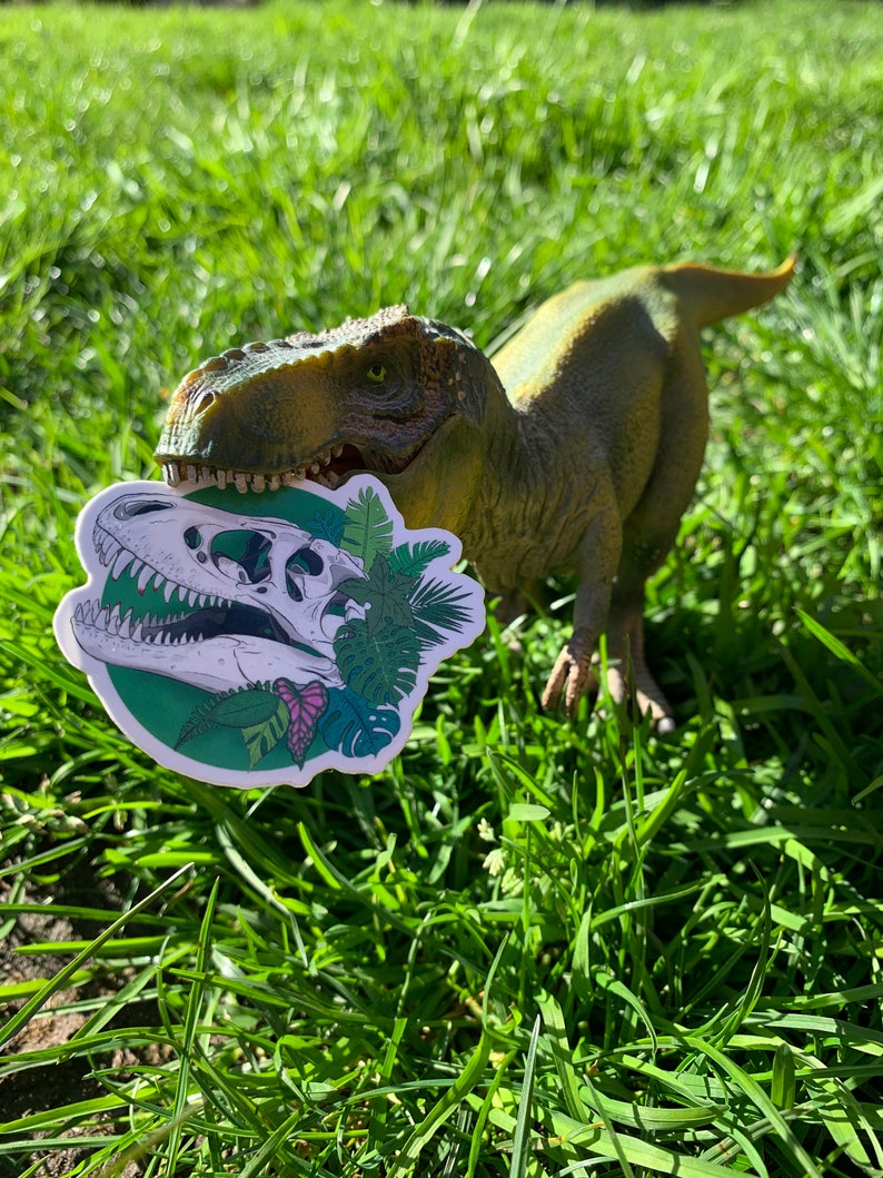 Tyrannosaurus Rex Boho Jungle Sticker- Movie Geek Decal for Phone ...