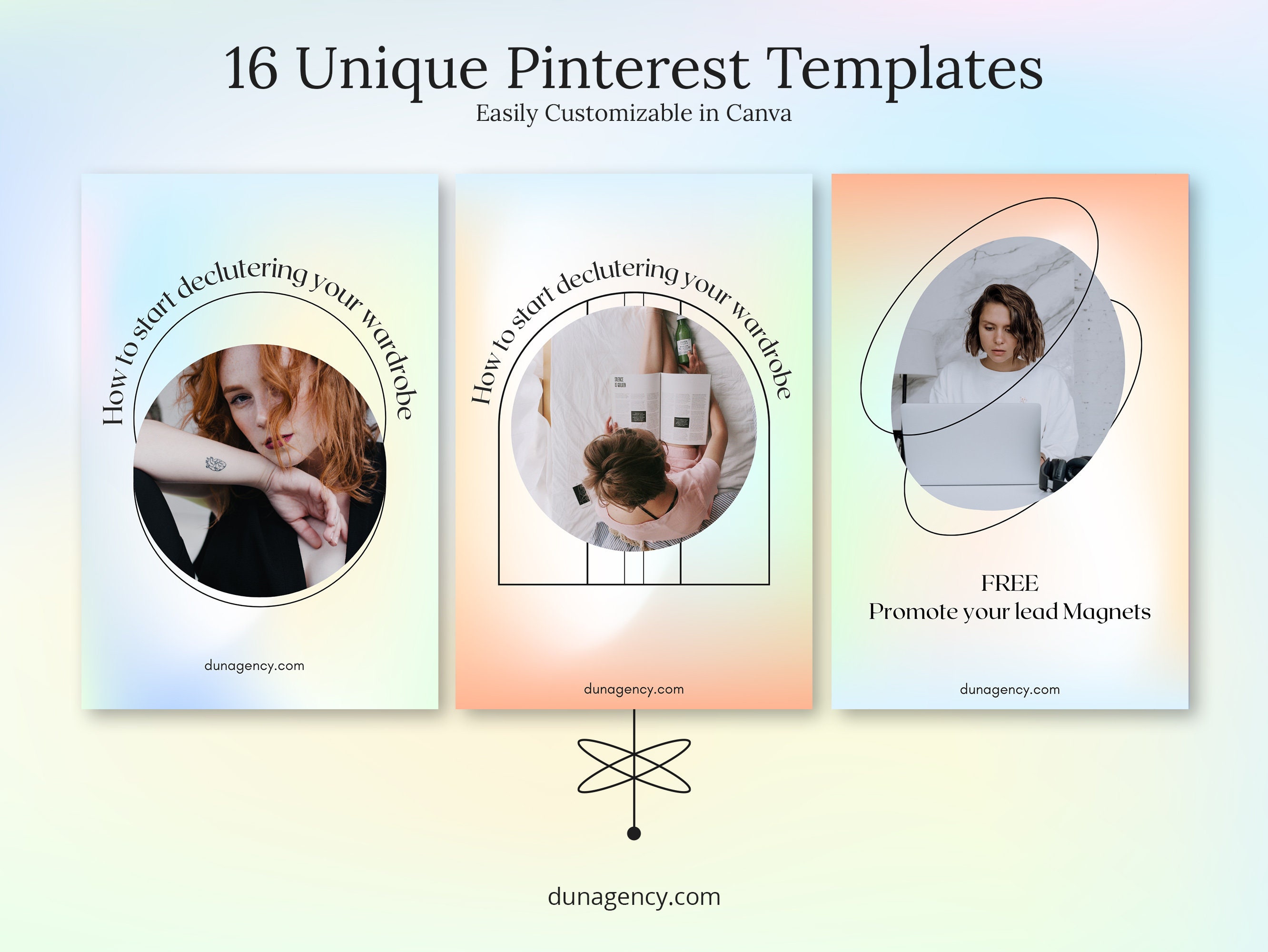 Customizable Pinterest Templates, Pinterest Canva Templates, Radiant ...