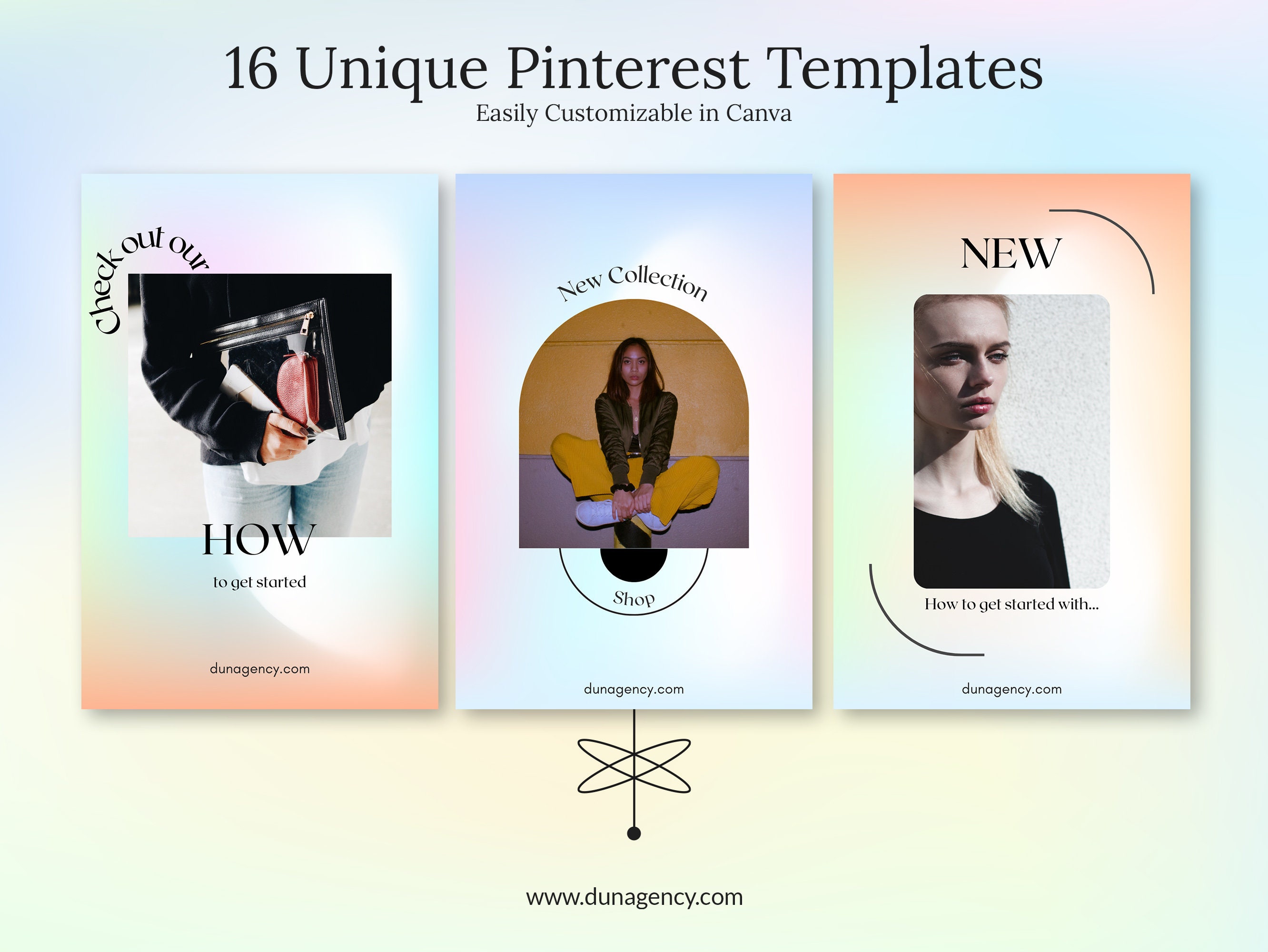 Customizable Pinterest Templates, Pinterest Canva Templates, Radiant ...