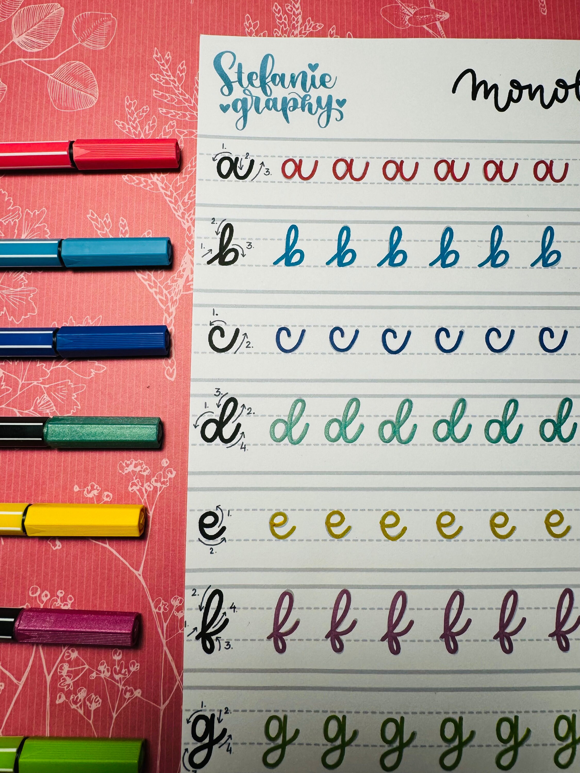 Instant Download Calligraphy Book, Printable Worksheet, Pen Calligraphy ...