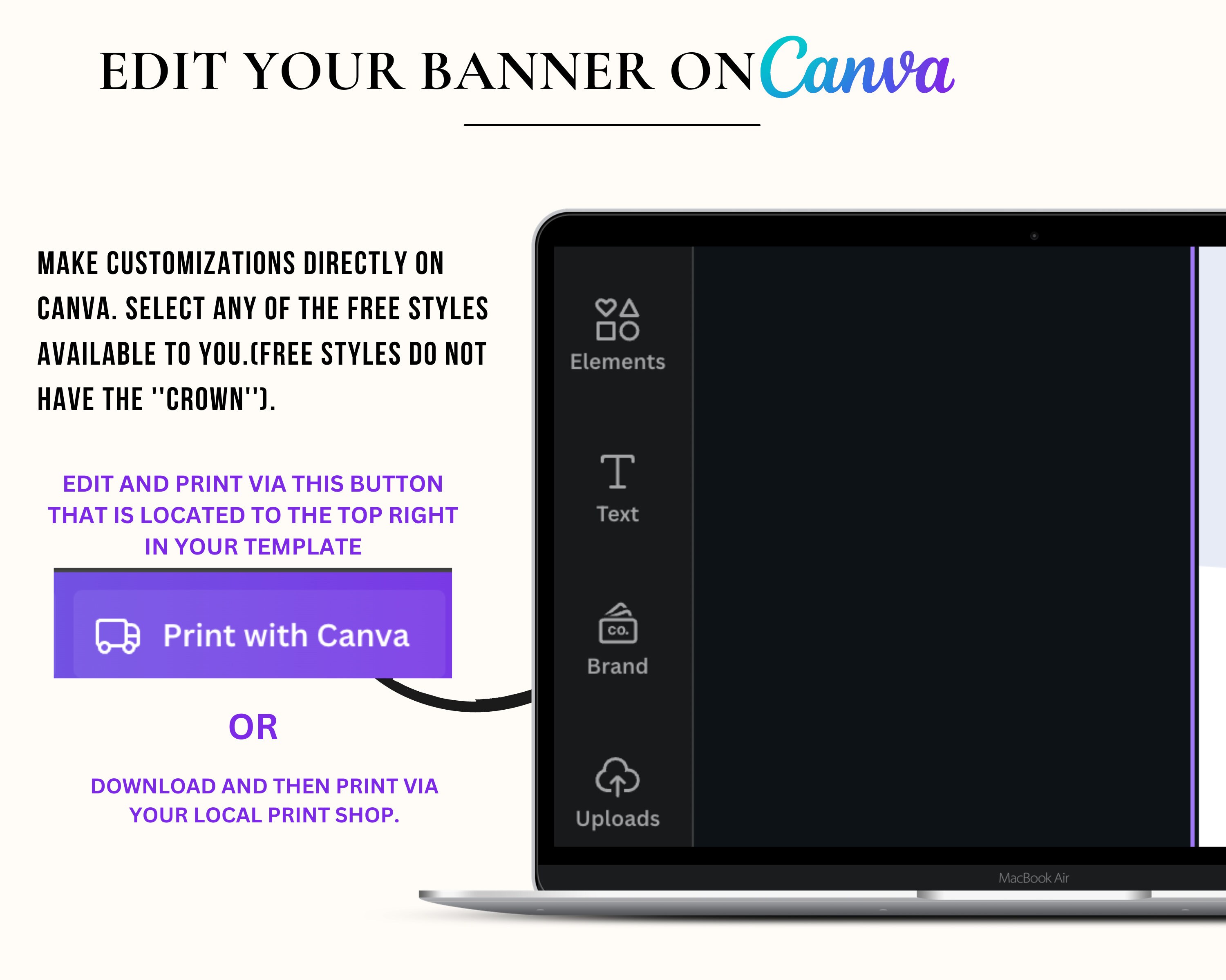 DIY Home Care Retractable Banner Template, Purple Elderly Care Roll up ...