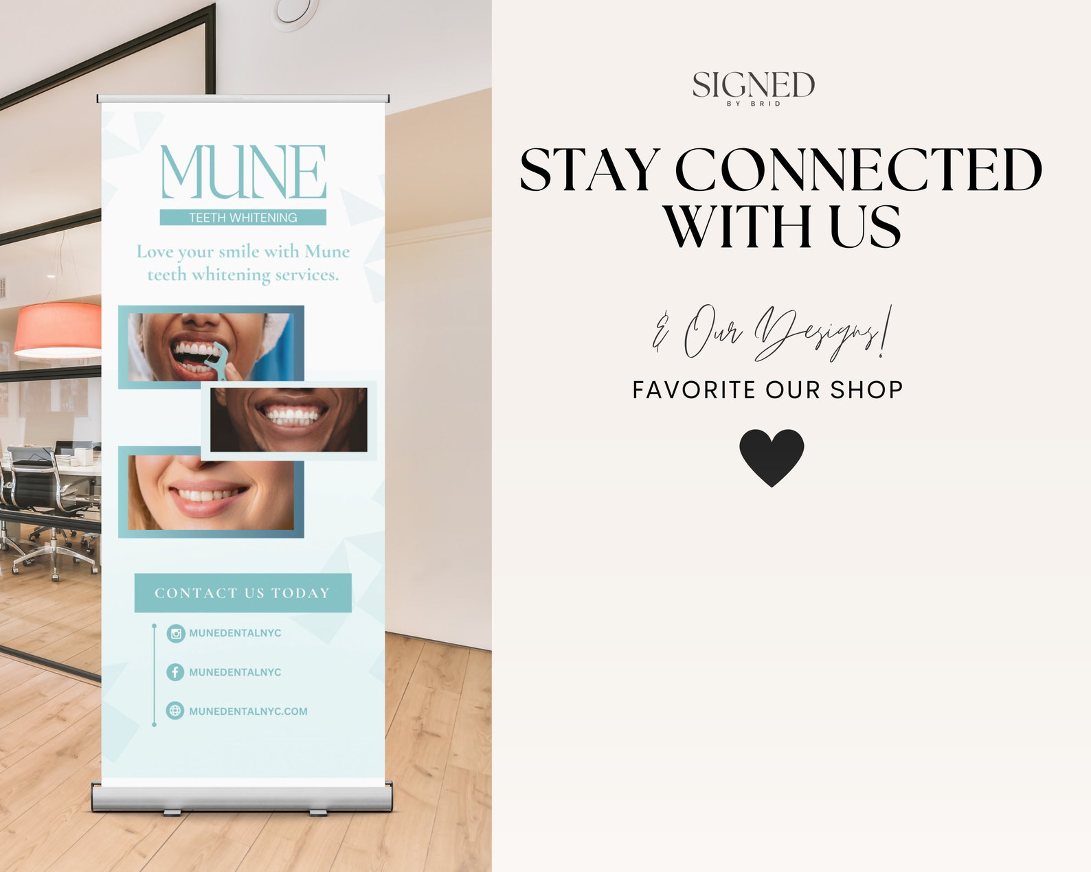 DIY Teeth Whitening Retractable Banner Template, Dental Teeth Roll up ...