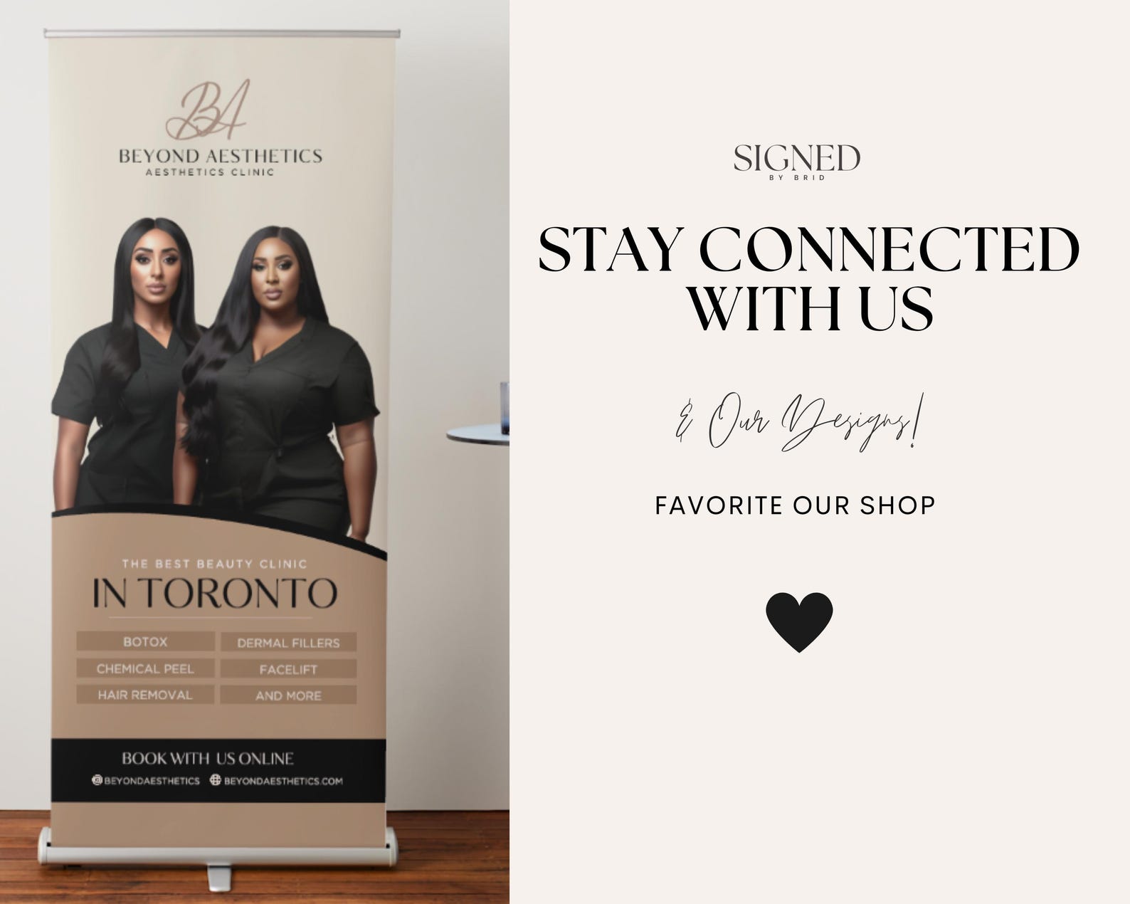 DIY Medspa Retractable Banner Template, Nurse Injector Roll up Banner ...