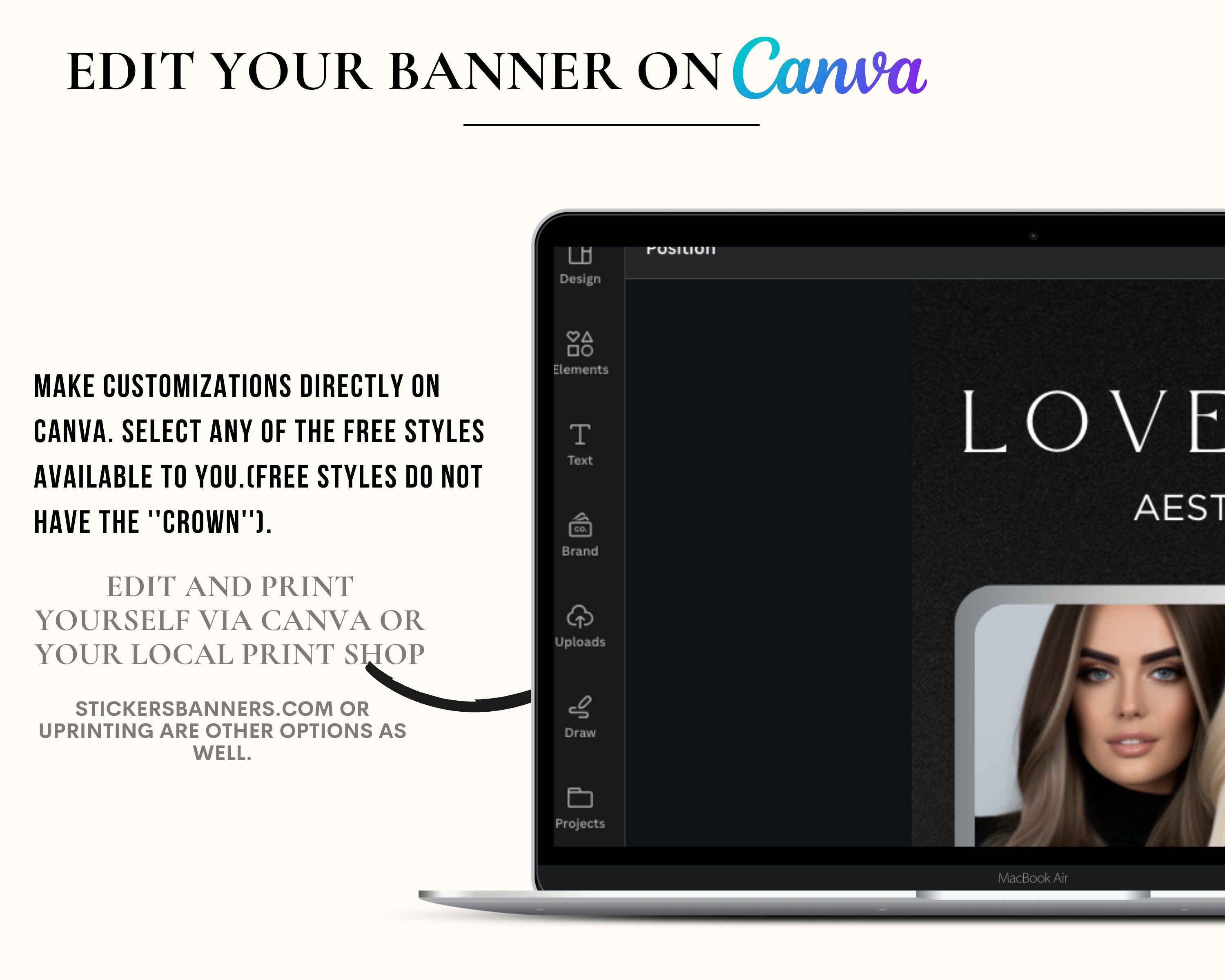 DIY Medspa Retractable Banner Template, Nurse Injector Roll up Banner ...