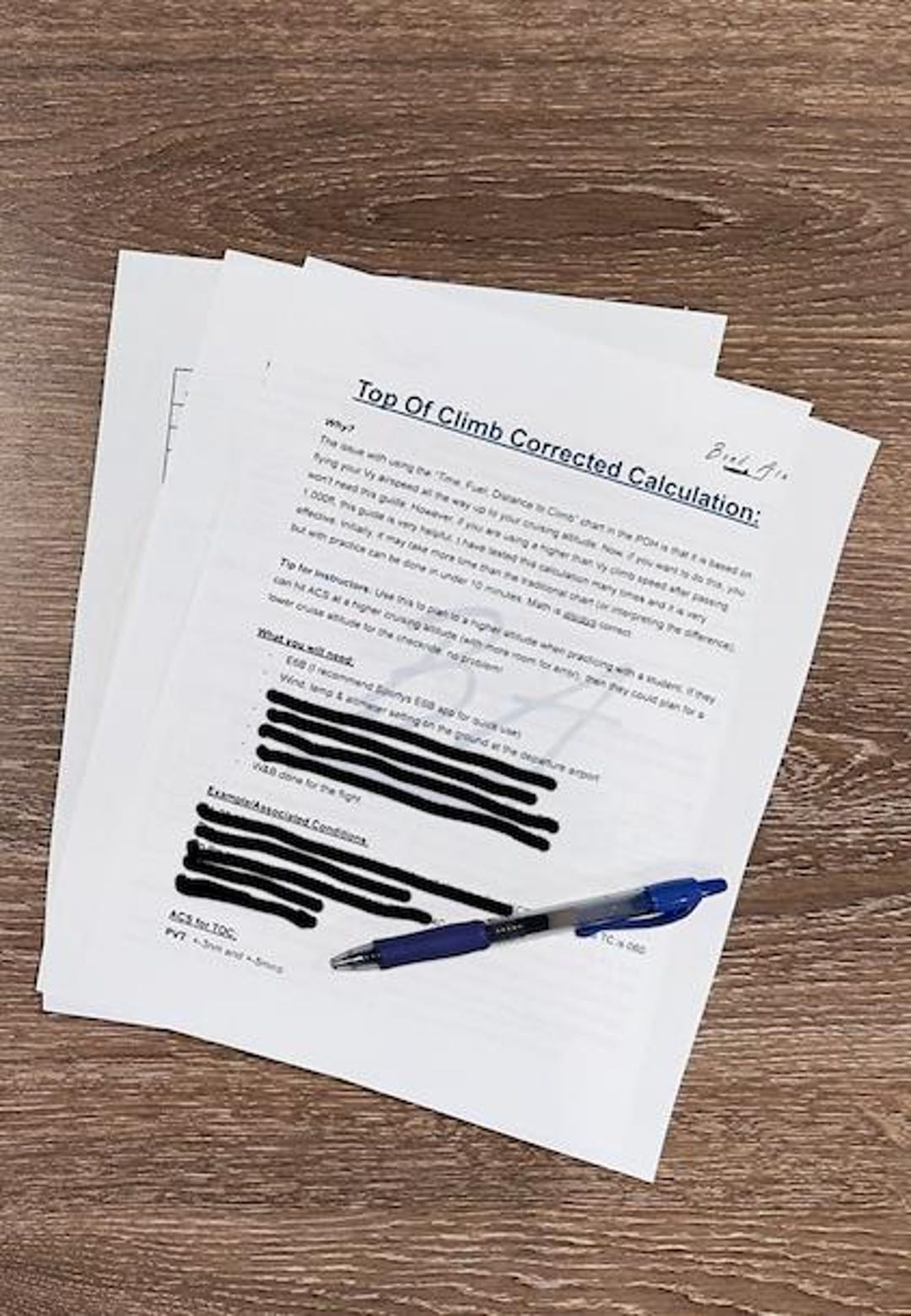 Top of Climb Corrected Calculation Guide – Private/commercial Pilot ...