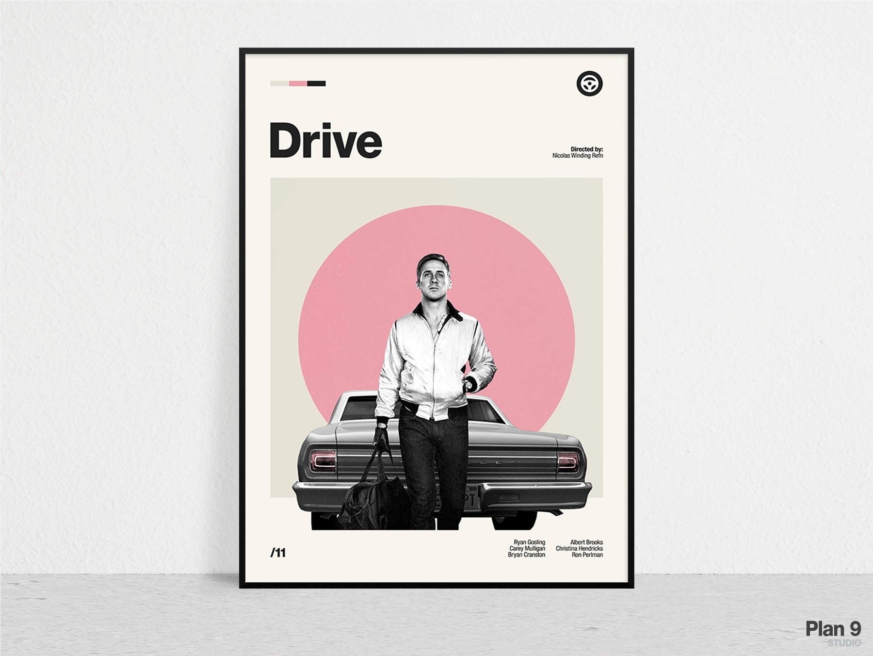 DRIVE Retro Movie Print Modern Vintage Mid Century - Etsy