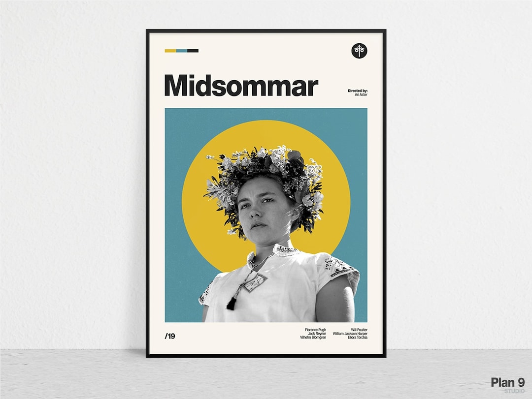 MIDSOMMAR Retro Movie Print Modern Vintage Mid Century Modern ...