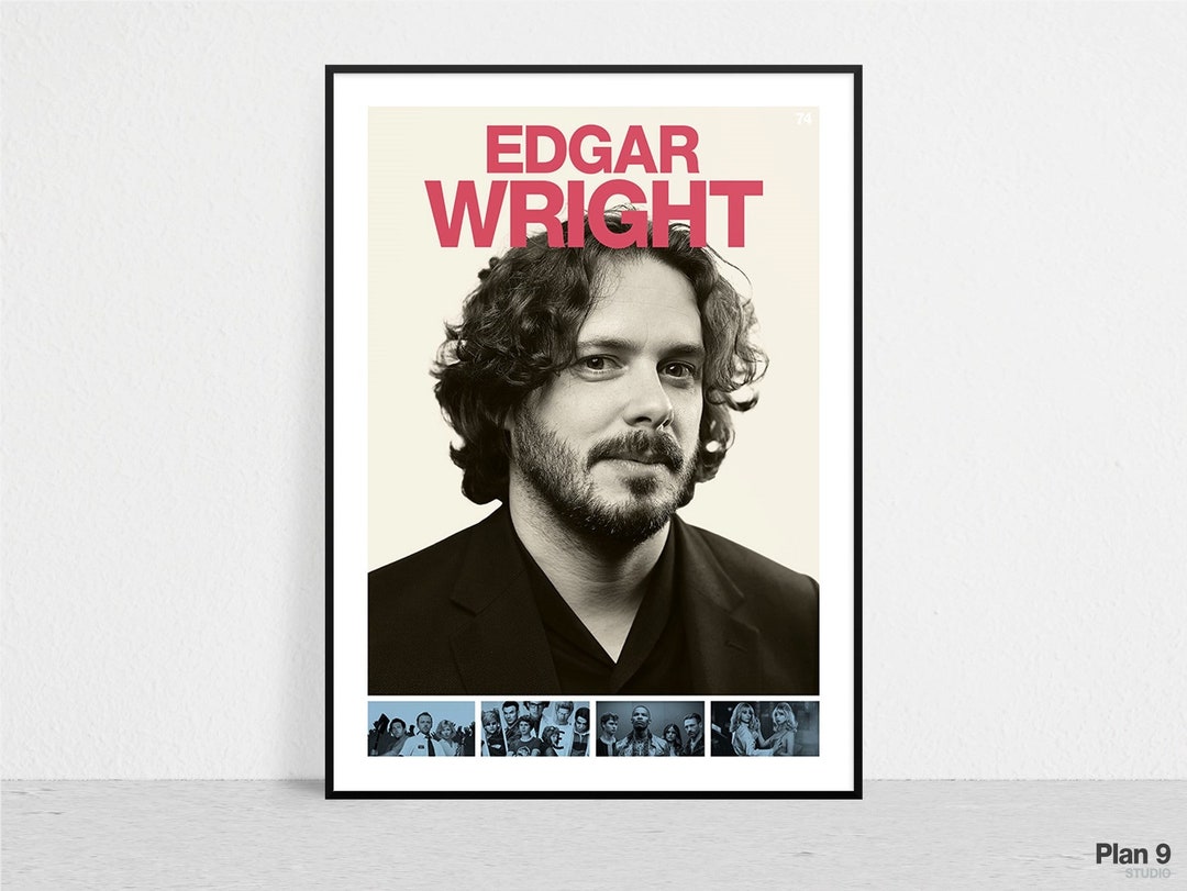 EDGAR WRIGHT Retro Film Print Regie Modern Vintage Mid Century Modern ...
