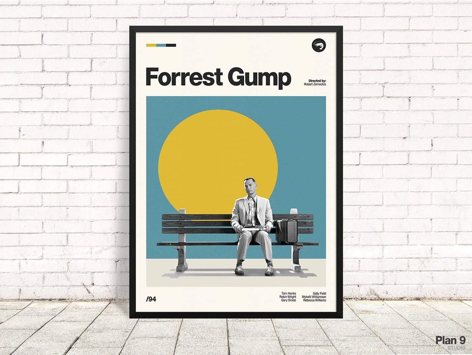 FORREST GUMP Retro Movie Print Modern Vintage Mid | Etsy