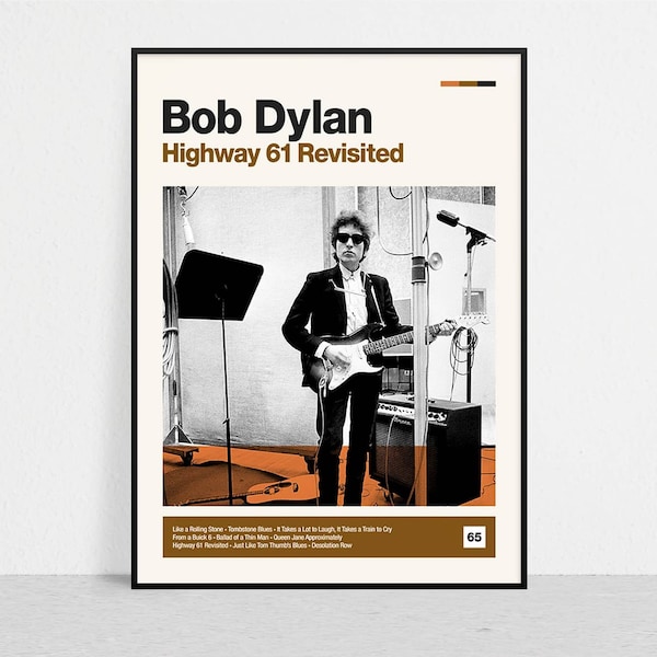 Bob Dylan Album Poster - Etsy