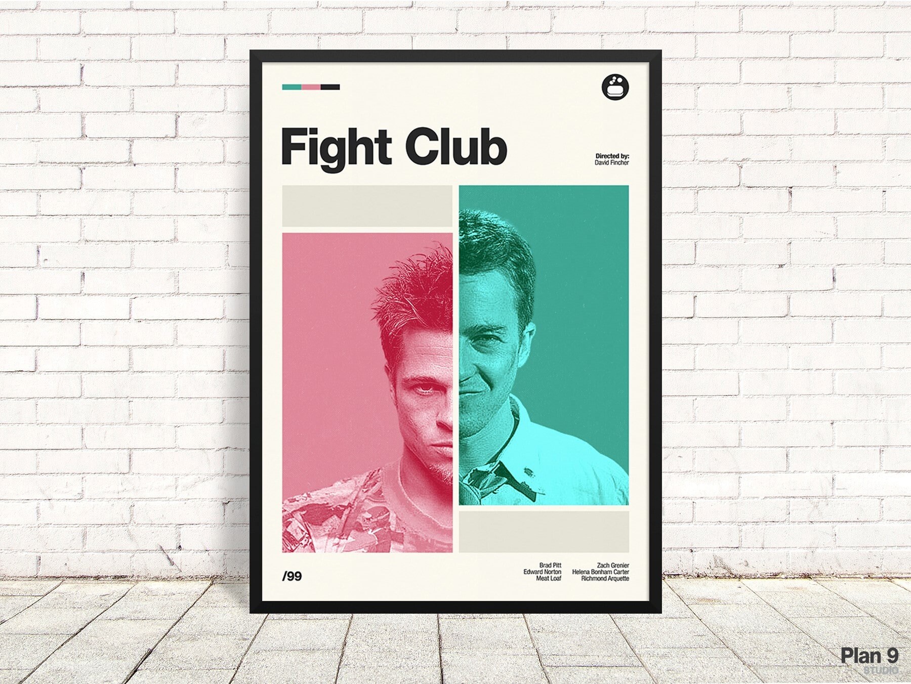 FIGHT CLUB - Retro Movie Poster