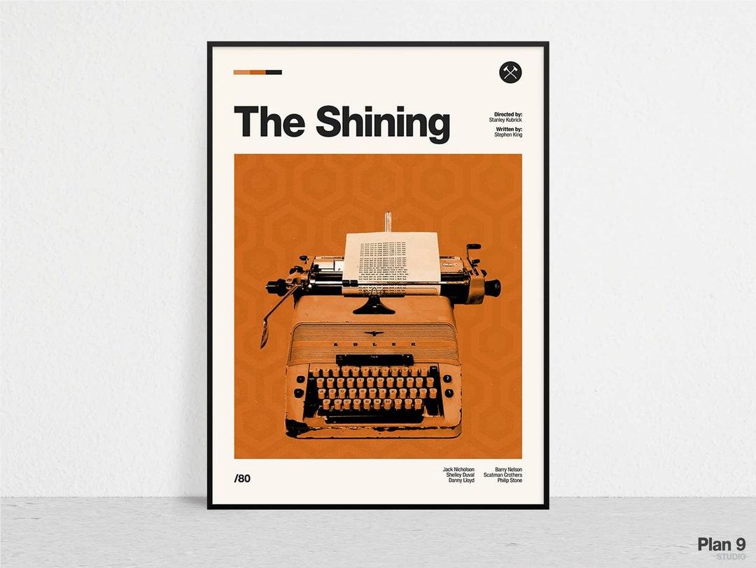 THE SHINING Retro Movie Print Modern Vintage Mid Century Modern ...