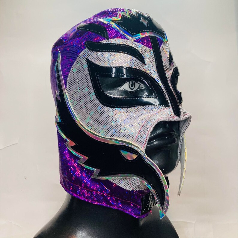 Rey Mysterio Phantom Semi-professional Grade Lucha Mask Purple - Etsy
