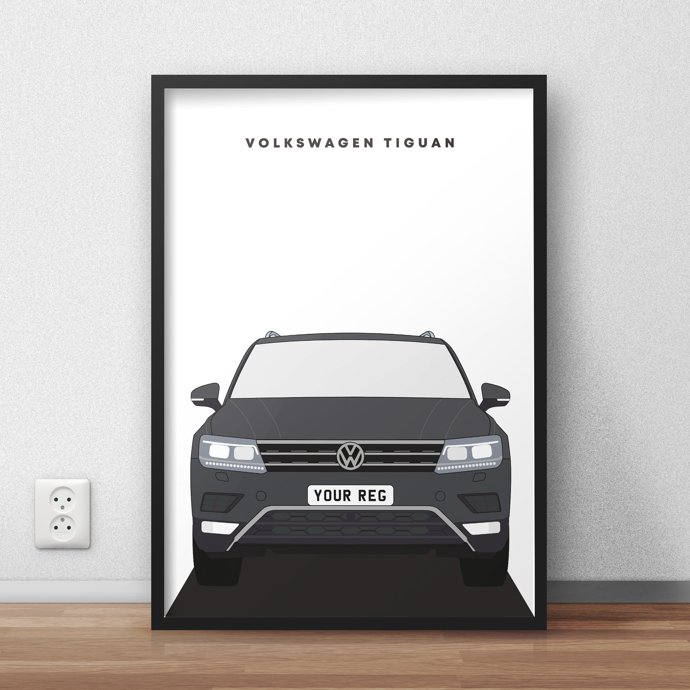 Volkswagen Tiguan Print - SUV Car Print - VW Car Print - Digital Art ...