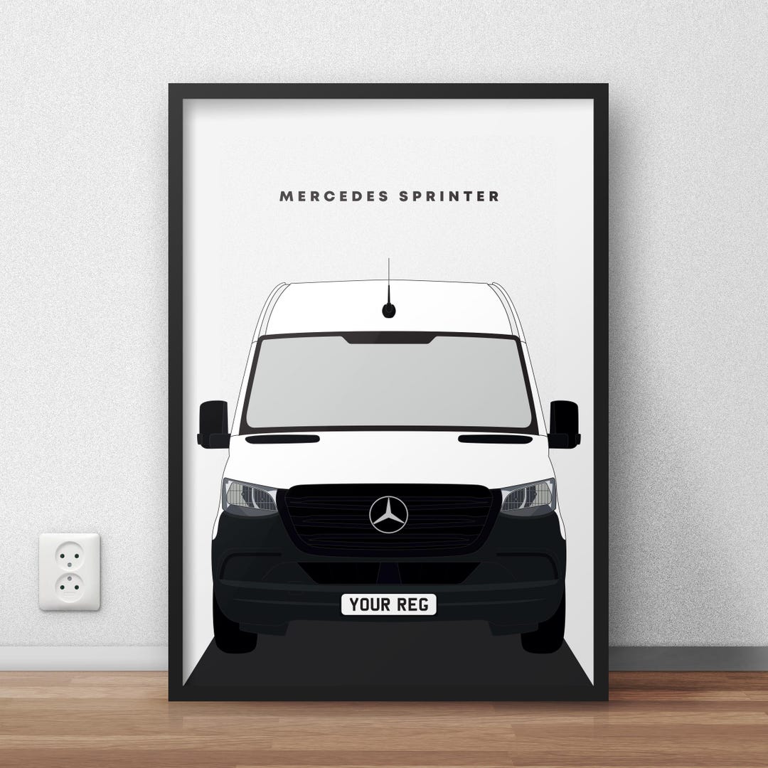 Mercedes Sprinter Van Print - Van Print - Digital Art - Car ...