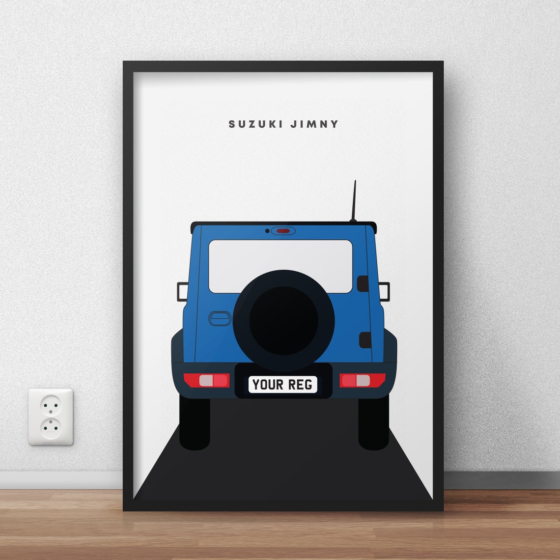 Suzuki Jimny Rear Print - SUV Car Print - Car Poster - Digital Art ...