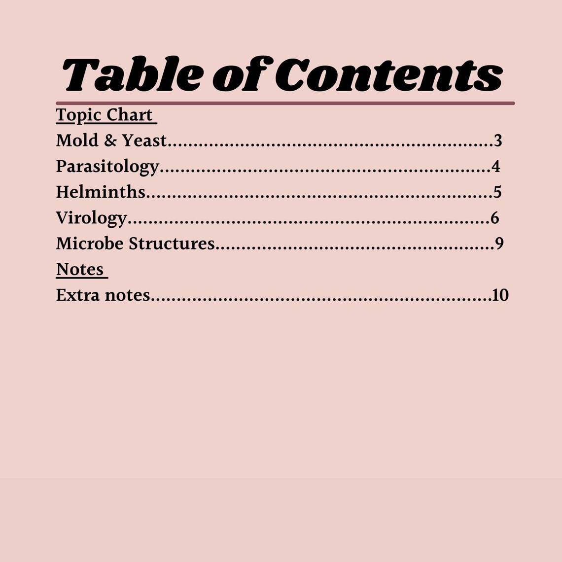 Microbiology | Notes & Charts - Etsy