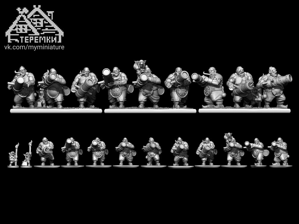 Ogres - 2K Army - Teremki Studios - Warmaster 10mm - 3D Printed - Etsy UK