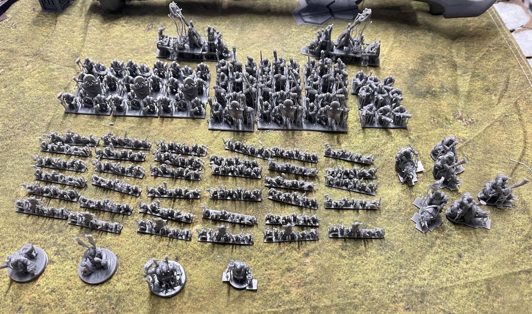 Ogres - 2K Army - Teremki Studios - Warmaster 10mm - 3D Printed - Etsy UK