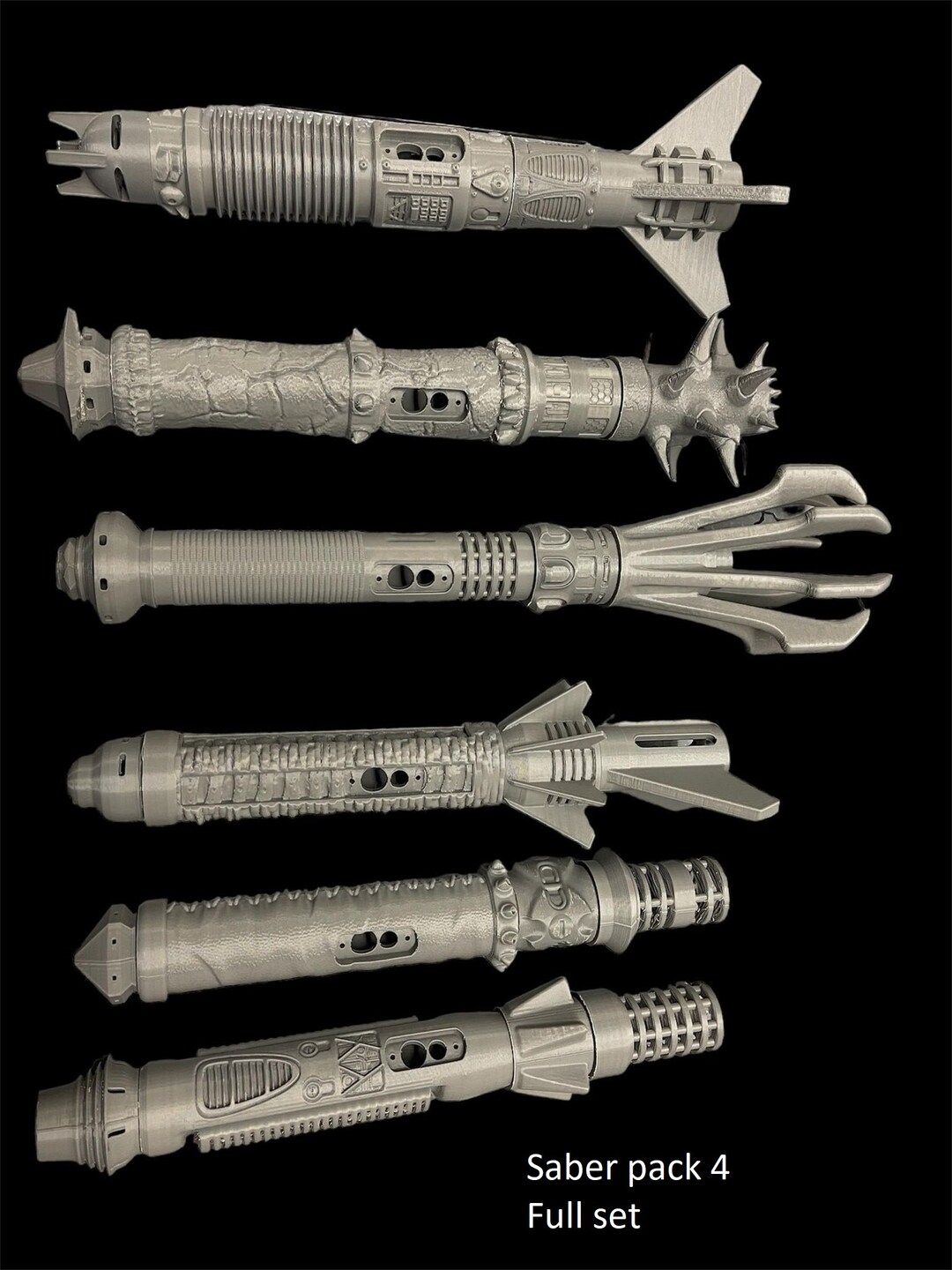 Light Sabers Hex 3D Pack 4 Sabers 1 to 6 - Etsy