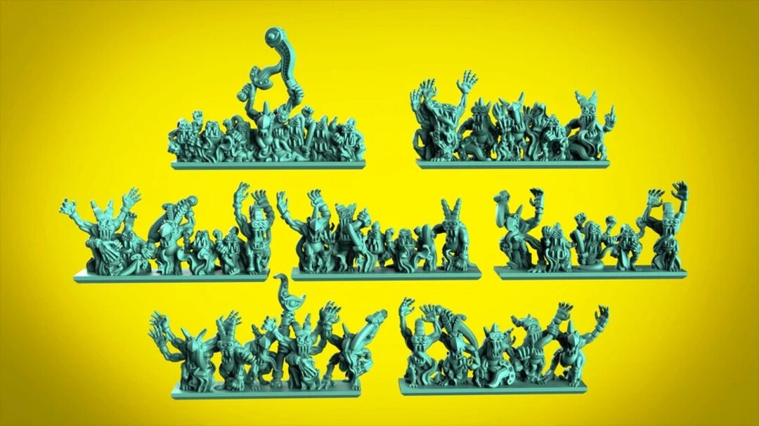 Warmaster Chaos Flame Deamon Unit - 10mm - Ankylo Miniatures - Etsy UK