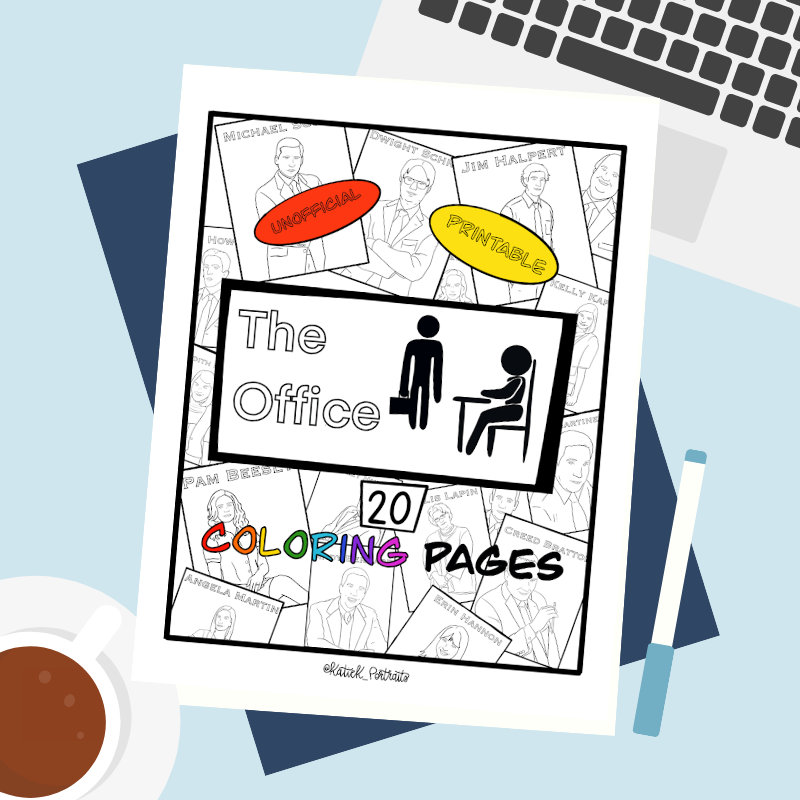 The Office Coloring Book the Office Digital File the Office - Etsy
