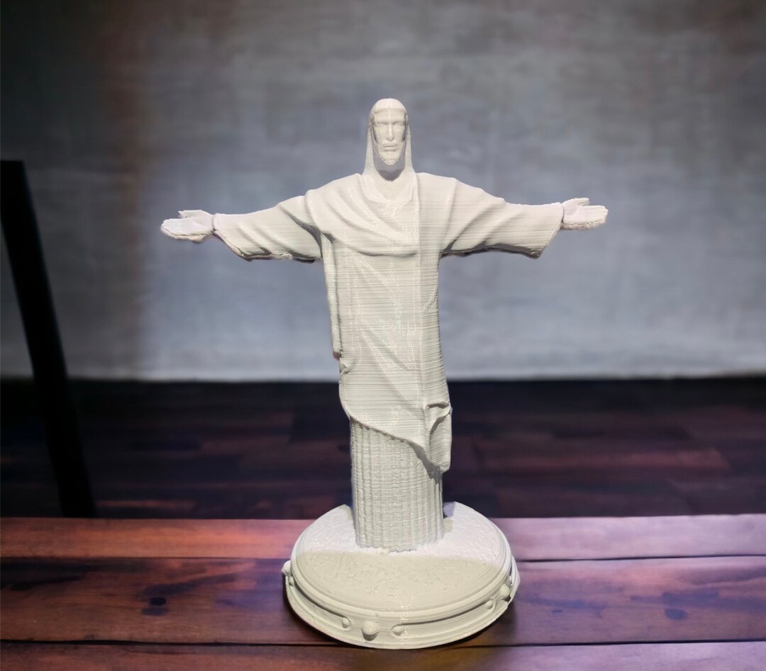 Stunning 3D Printed Jesus Christ Statue Inspired by Christ the Redeemer ...