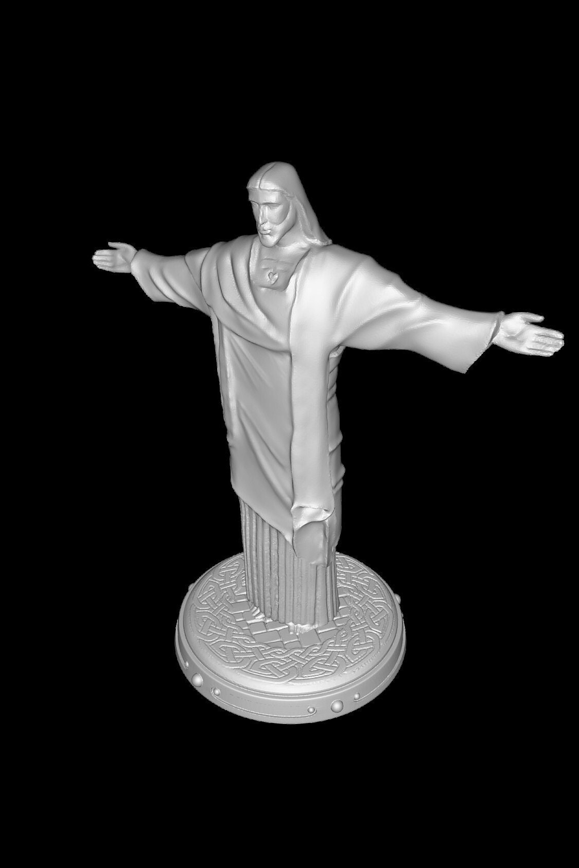 Stunning 3D Printed Jesus Christ Statue Inspired by Christ the Redeemer ...