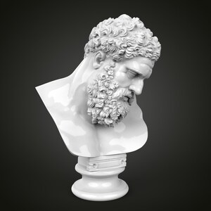 Hercules Bust Sculpture Mythology Inspired 3D Printed - Etsy