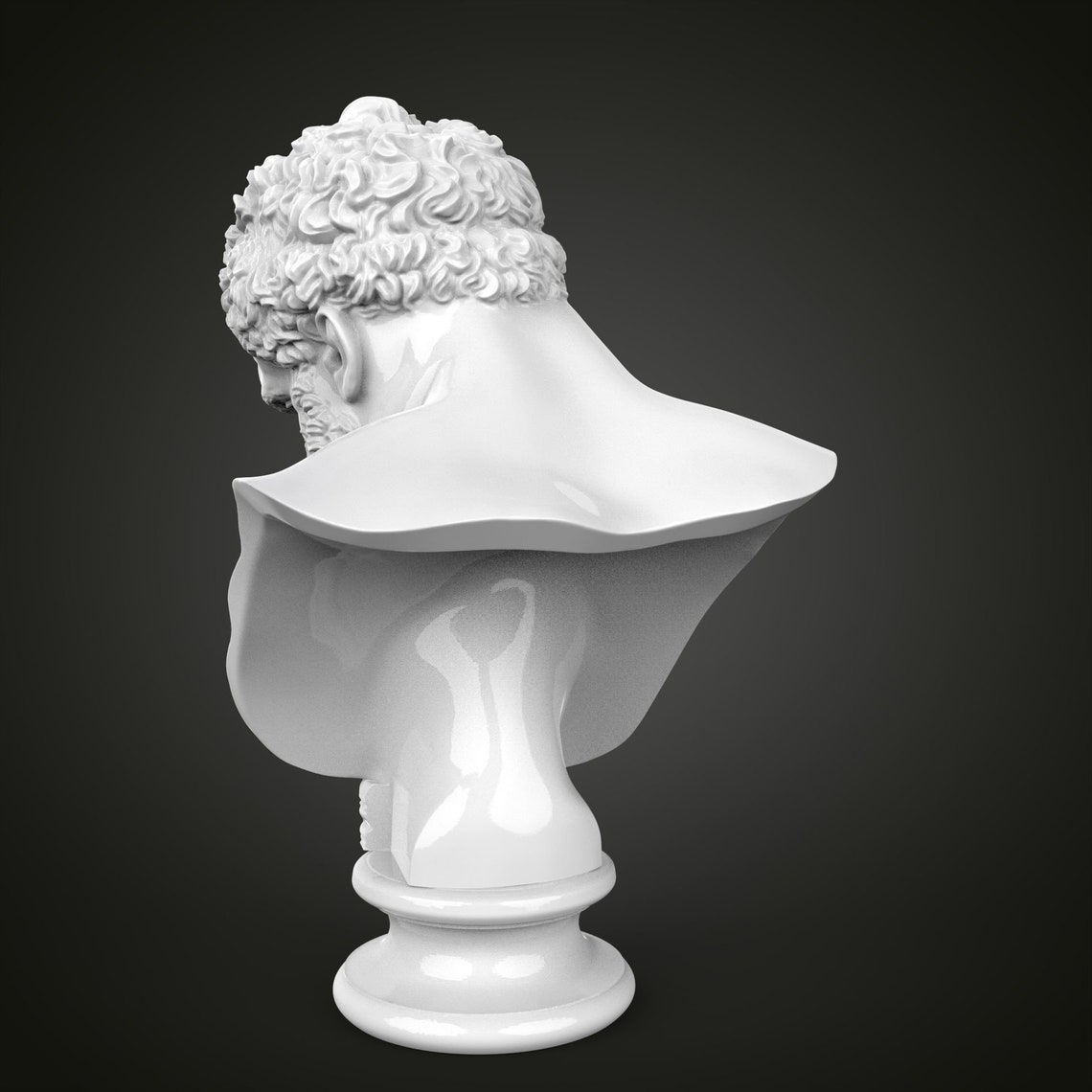 Hercules Bust Sculpture Mythology Inspired 3D Printed - Etsy