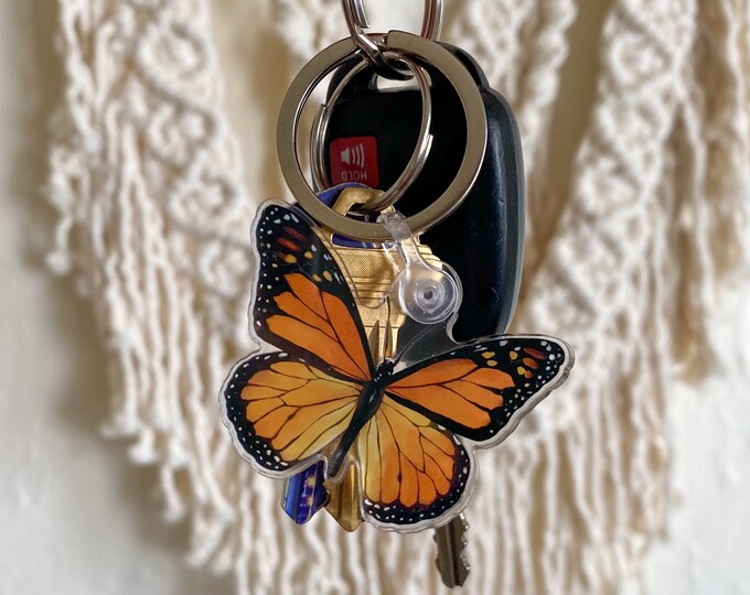 Monarch Butterfly Keychain, Cute Popular Butterfly Keychain, Gifts for ...