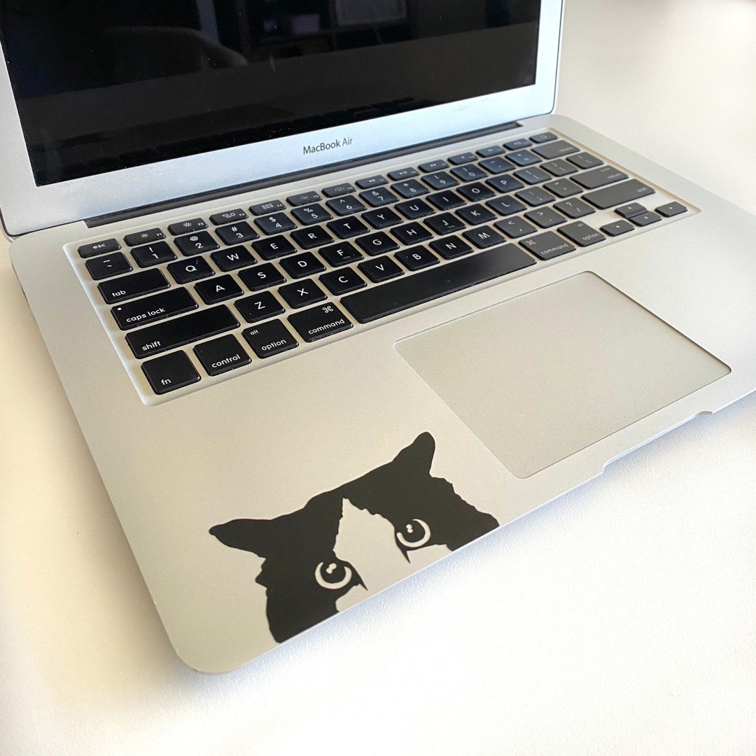 Peeking Cat Tuxedo Vinyl Decal Laptop Phone Decal Car - Etsy