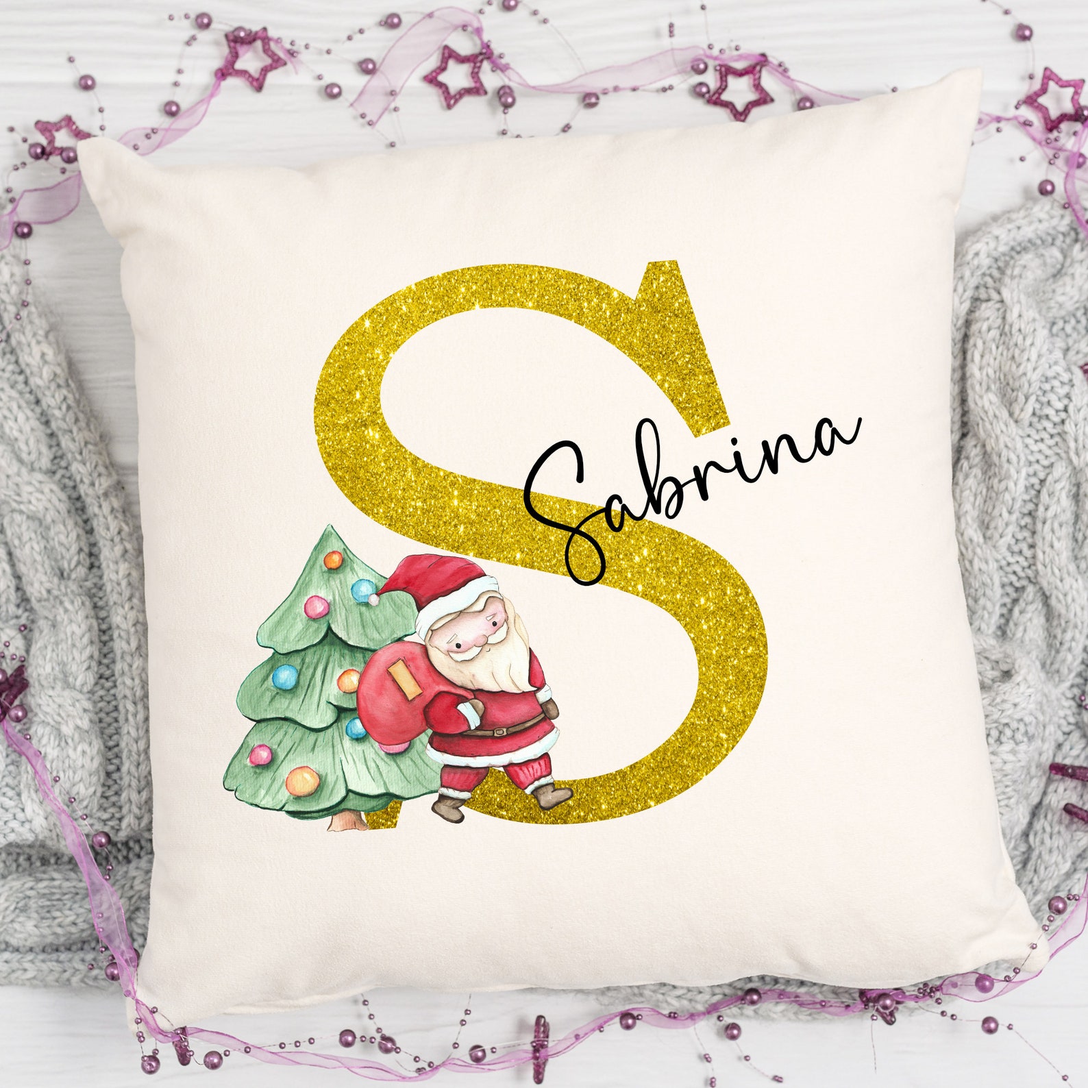 Full Santa Christmas Alphabet Clipart 26 Letters A-Z DIGITAL DOWNLOAD ...