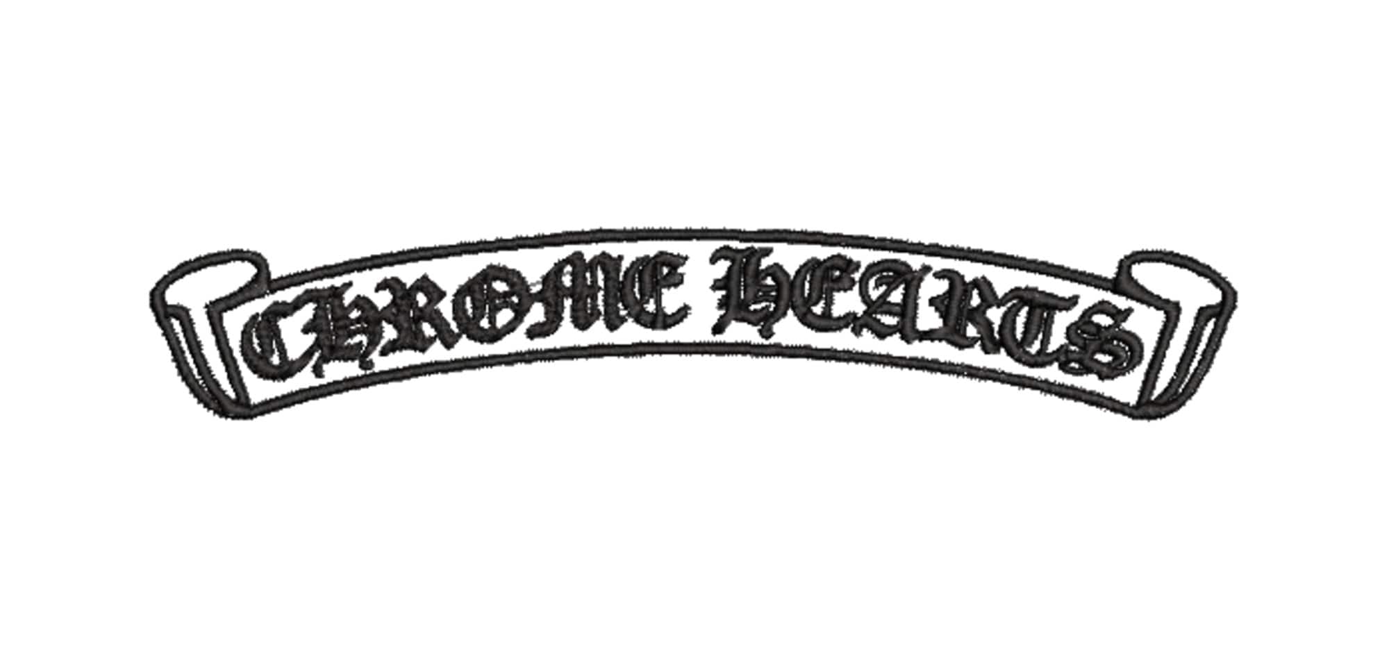 Embroidery File chrome Hearts Digitized Logo - Etsy