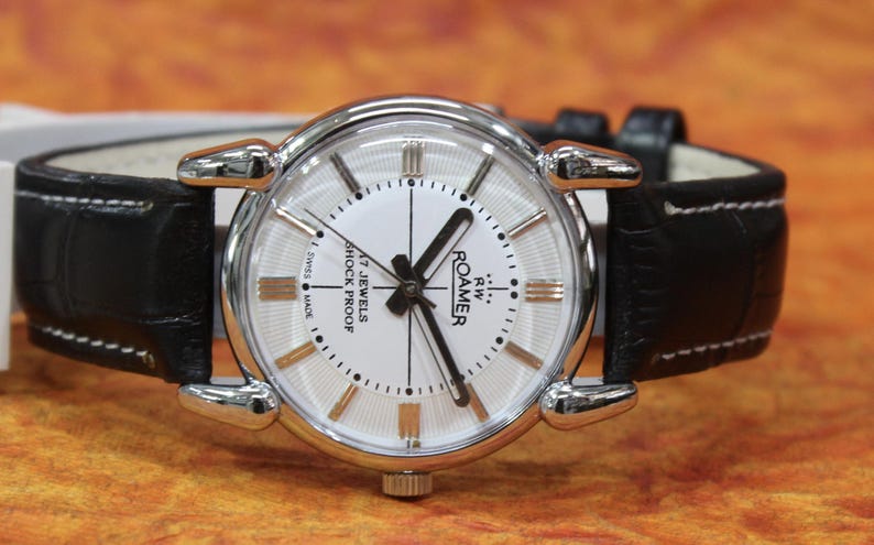 Antique Vintage Roamer Swiss Made FHF ST96 17 Jewels Hand Winding ...