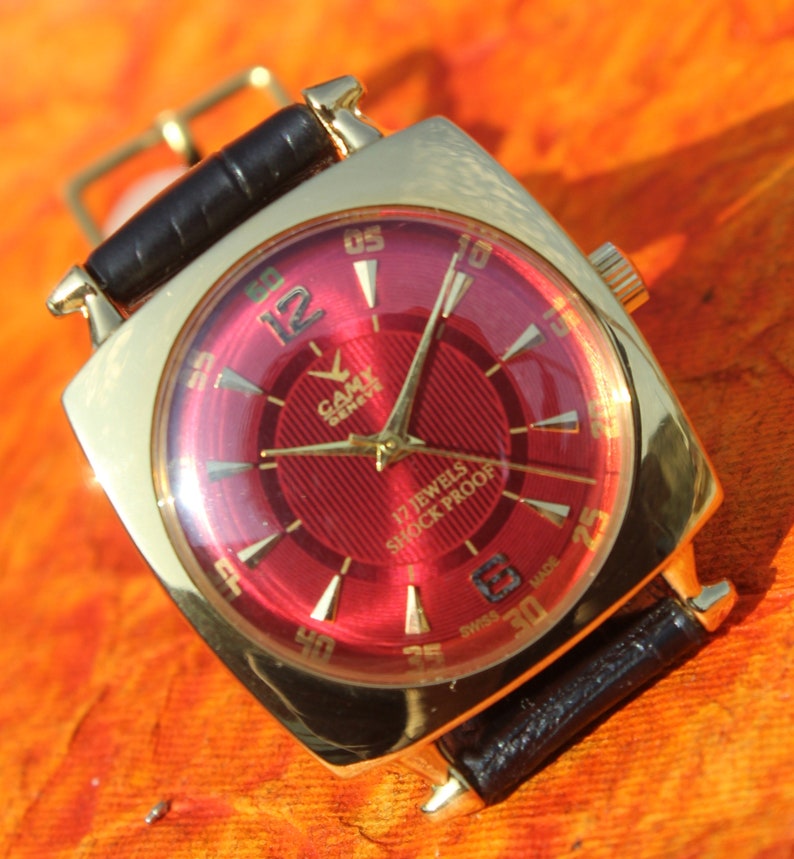 Antique Vintage Camy Geneva 1980s Swiss Made Watch FHF ST96 17 Jewels ...