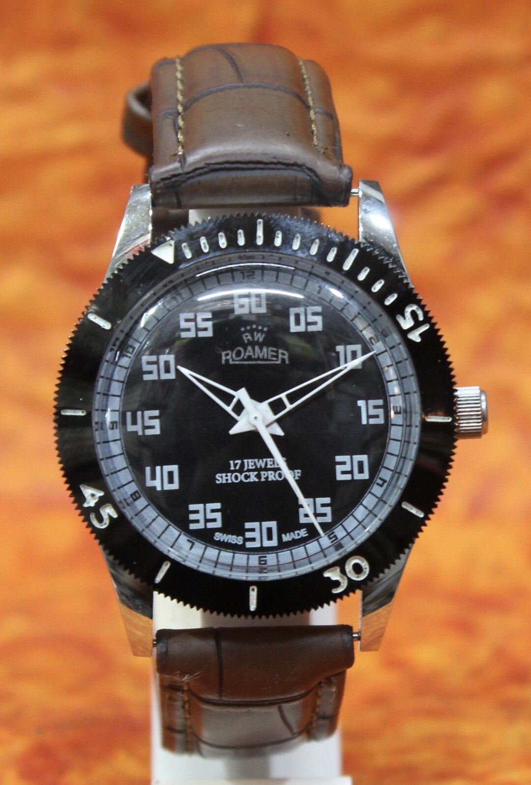 Rotating Vessel Roamer 17 Jewels FHF ST96 Mechanical Hand Wind Swiss ...