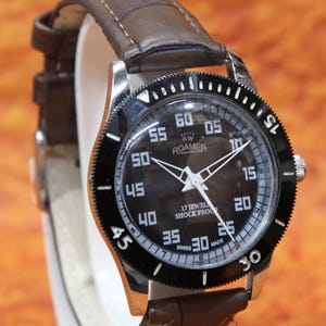 Rotating Vessel Roamer 17 Jewels FHF ST96 Mechanical Hand Wind Swiss ...