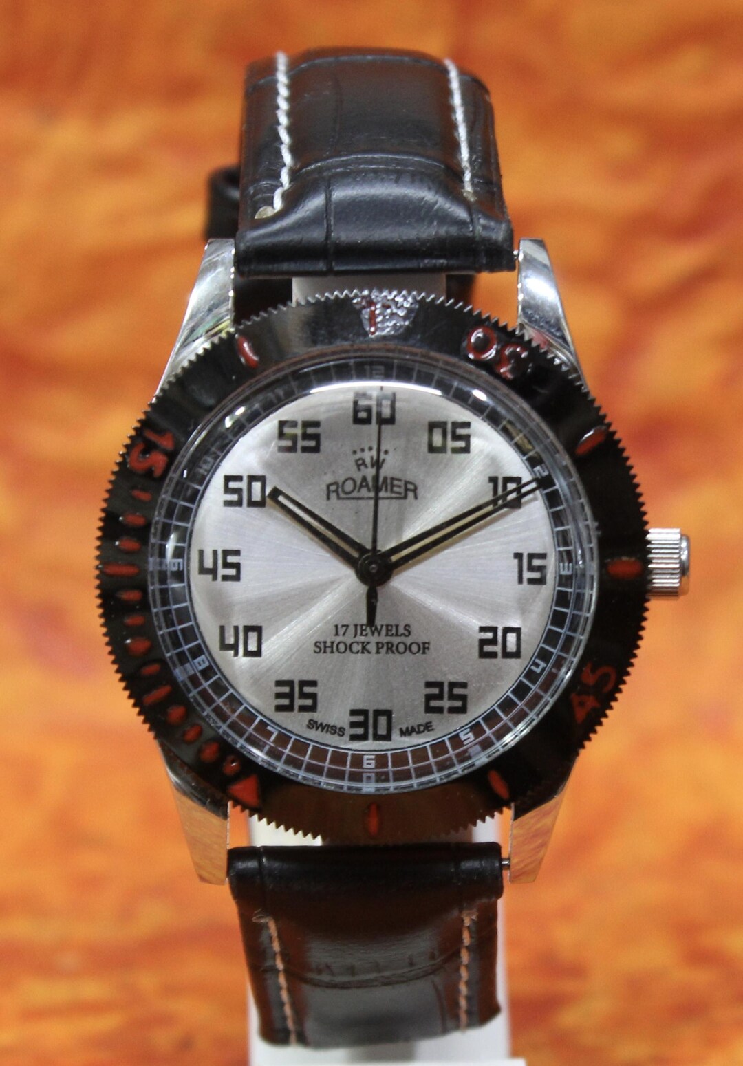 Rotating Vessel Roamer 17 Jewels FHF ST96 Mechanical Hand Wind Swiss ...