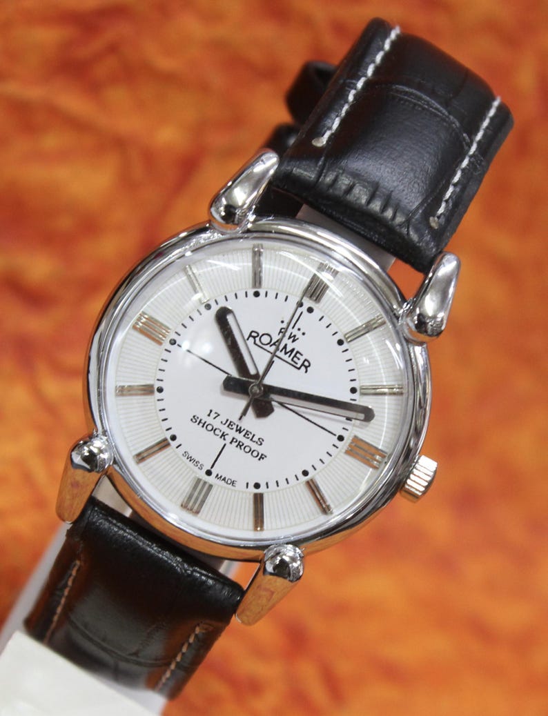 Antique Vintage Roamer Swiss Made FHF ST96 17 Jewels Hand Winding ...