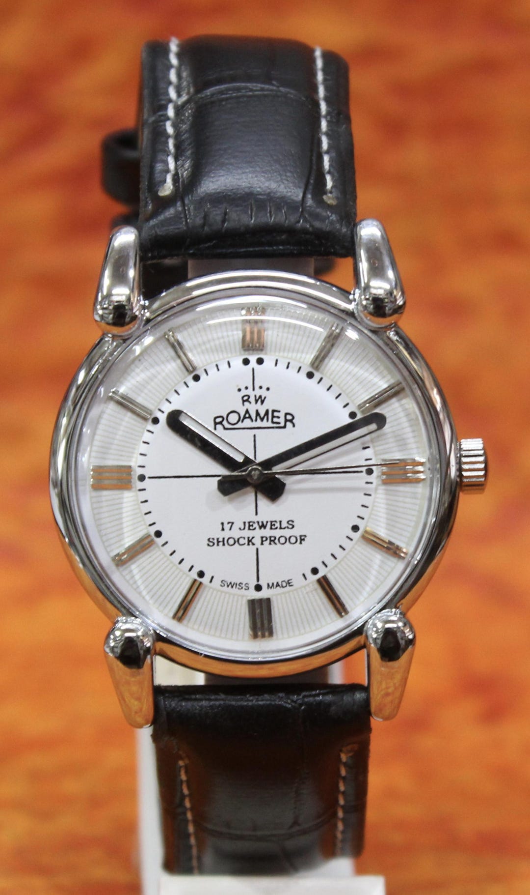 Antique Vintage Roamer Swiss Made FHF ST96 17 Jewels Hand Winding ...