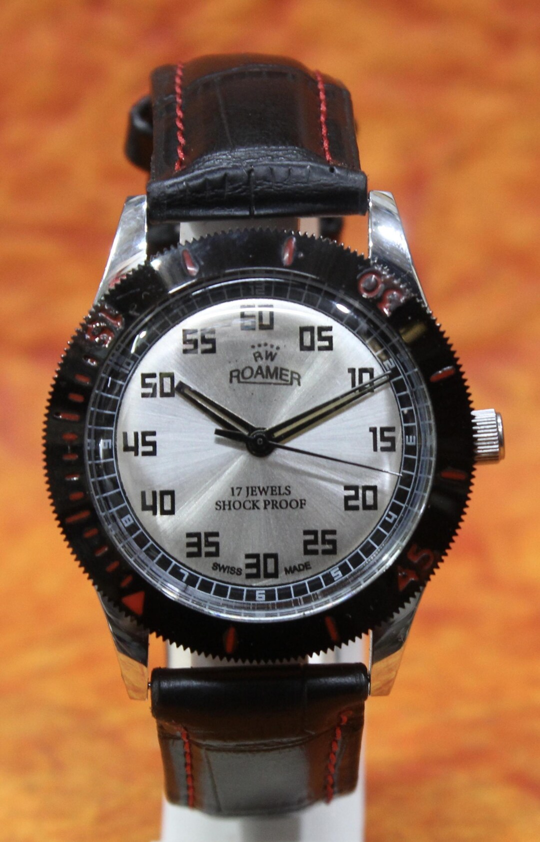 Rotating Vessel Roamer 17 Jewels FHF ST96 Mechanical Hand Wind Swiss ...