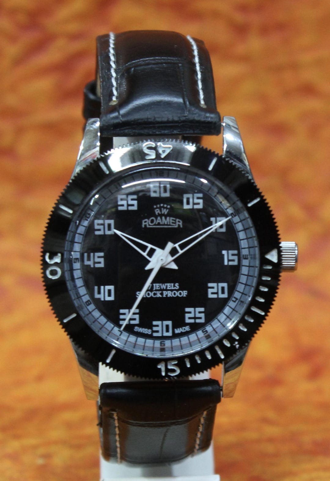 Rotating Vessel Roamer 17 Jewels FHF ST96 Mechanical Hand Wind Swiss ...