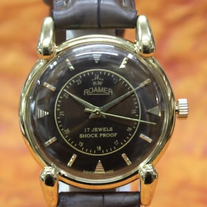Antique Vintage Roamer 1980s Swiss Made Watch FHF ST96 17 Jewels ...