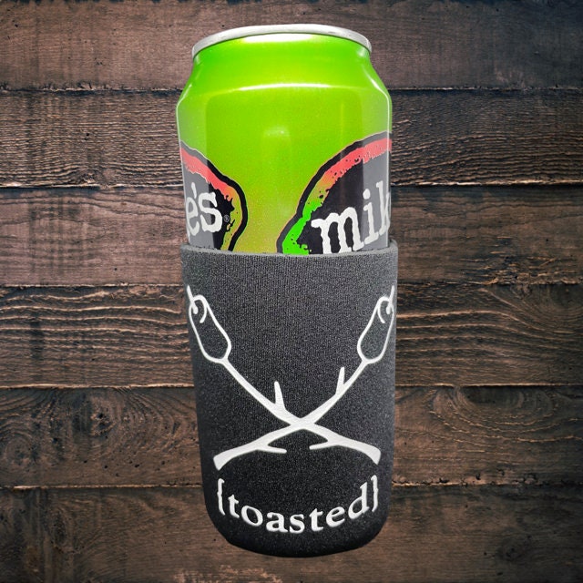 Buzzed, Hammered, Lit, Toasted & Trashed Beer Can Sleeve Holder Cooler ...