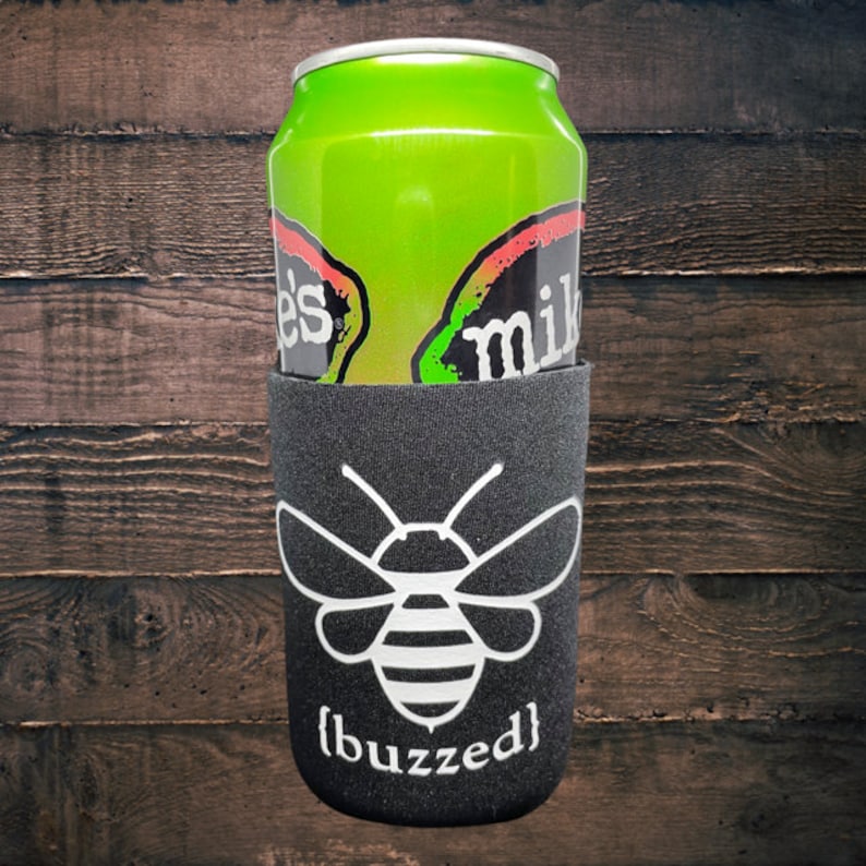 Buzzed, Hammered, Lit, Toasted & Trashed Beer Can Sleeve Holder Cooler ...