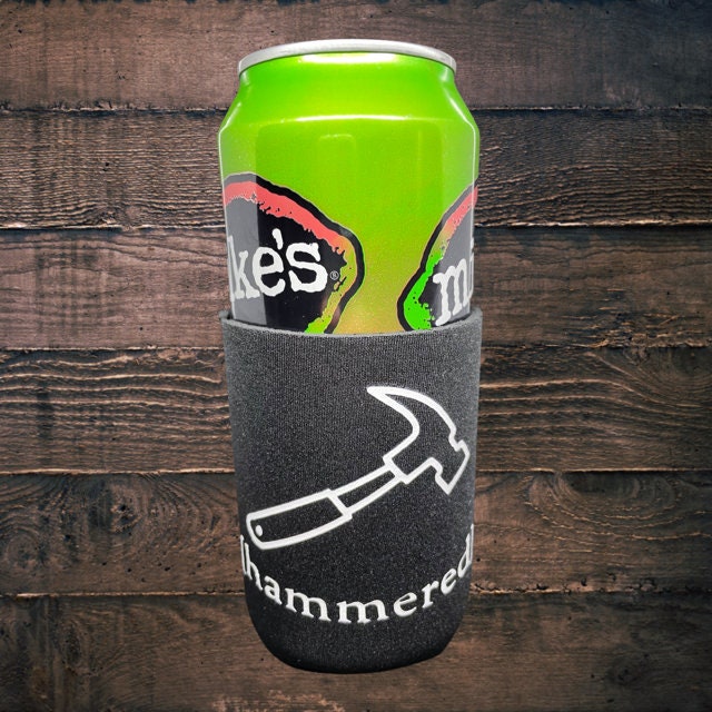 Buzzed, Hammered, Lit, Toasted & Trashed Beer Can Sleeve Holder Cooler ...