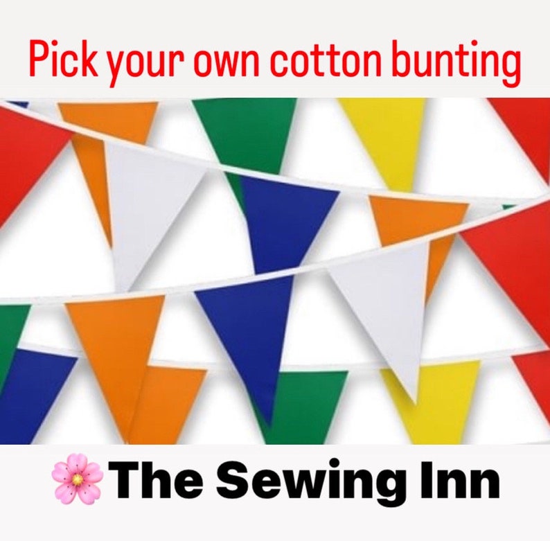 Custom Make, Build, Create Your Own Fabric Bunting per Metre ...